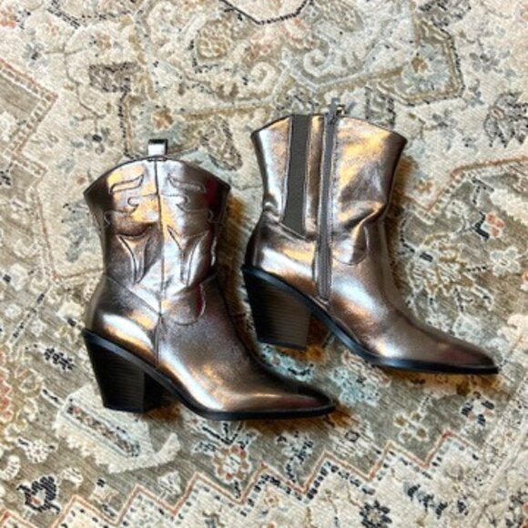 torrid | Shoes | Torrid Gold Ankle Boots | Poshmark